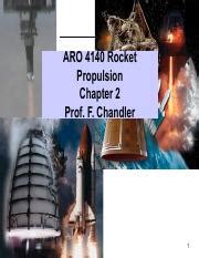 Lecture 3 Chapter 2 Pdf ARO ARO 4140 414 Rocket Propulsion ARO 4140