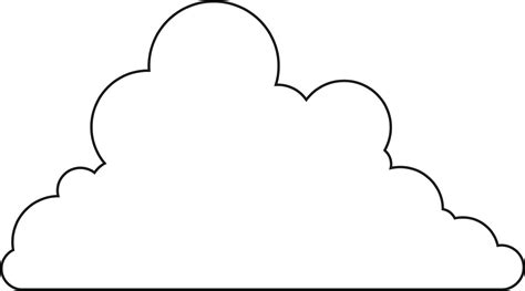 Cloud Template Cloud Template Cloud Stencil Templates Printable Free