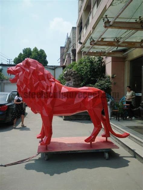 Fiberglass Lion Statue