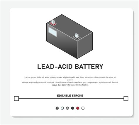 Bloc D Alimentation Ups Batterie Au Plomb Vecteur Simple Trait
