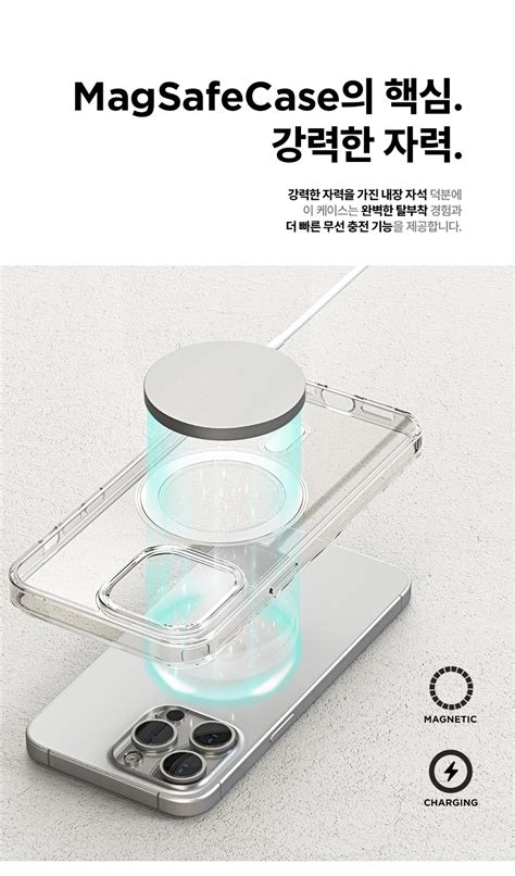 아이폰 15 프로 맥스 투명 케이스 맥세이프 크리스탈믹스 전면and카메라 강화유리필름 감도 깊은 취향 셀렉트샵 29cm