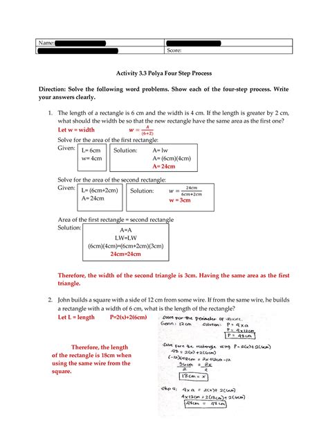 Activity 3 3 Polya Four Step Process Name Cristy Ann B Sevilla Date October 28 2022