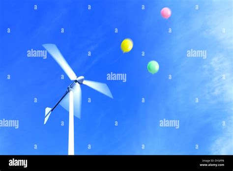 Balloon Wind Turbine Cut Out Stock Images And Pictures Alamy