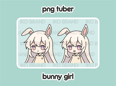 Pngtuber Bunny Girl Gamer Chibi Cute Kawaii Twitch