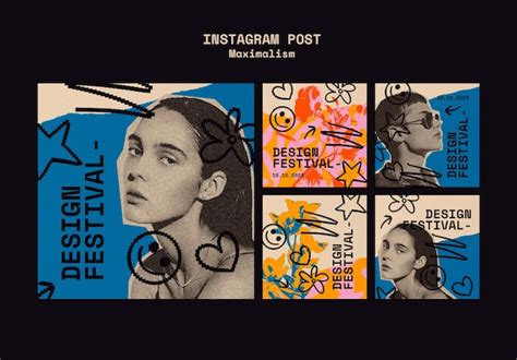 Free Psd Design Festival Instagram Posts