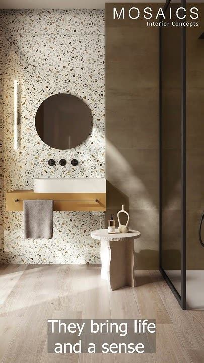 𝗔𝗥𝗧 𝗪𝗔𝗟𝗟𝗦 დიდი ზომის კერამიკული ფილები Mosaics Interiordesign Home Mosaics Bathroom