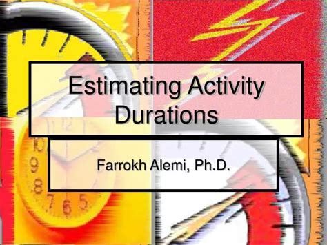 Ppt Estimating Activity Durations Powerpoint Presentation Free Download Id835738