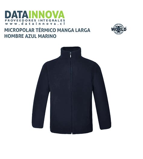 Micropolar TÉrmico Manga Larga Hombre Azul Marino