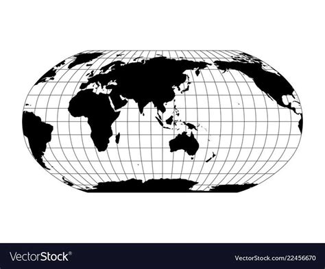 create a robinson world map with grid and coordinate frame in qgis map