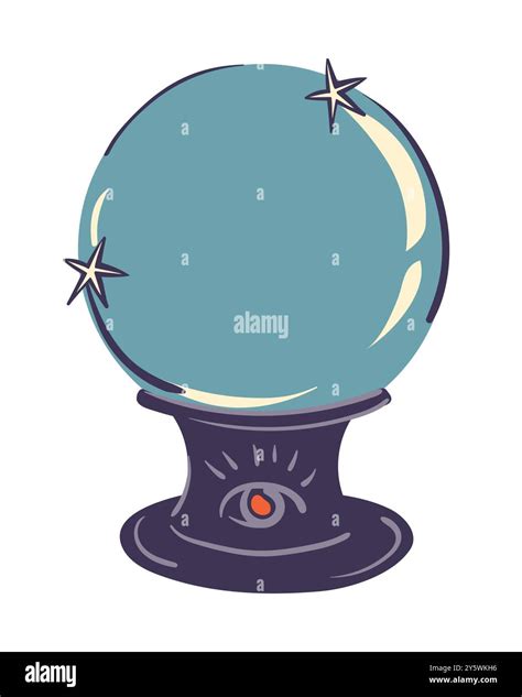 Magic Crystal Ball For Divination Witchs Magical Tool For Occultism
