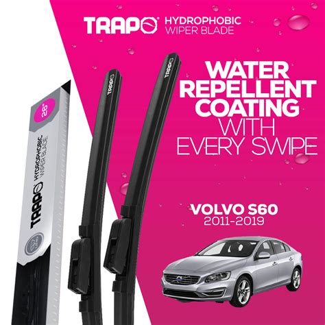 Trapo Hydrophobic Car Wiper Blade Volvo S60 2011 2019 Shopee Singapore