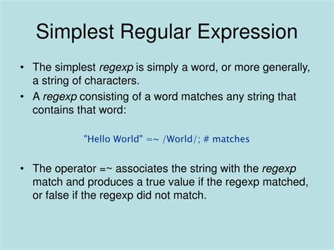 Ppt Regular Expressions In Perl Part I Powerpoint Presentation Free