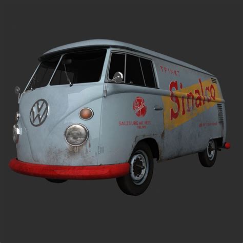 폭스 바겐 T1 시 날코 3d 모델 99 Wrl Obj Fbx Max 3ds Free3d