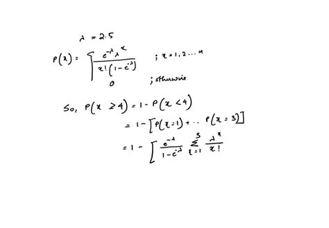 Solved Construct The Zero Modified Distribution X From The Poisson