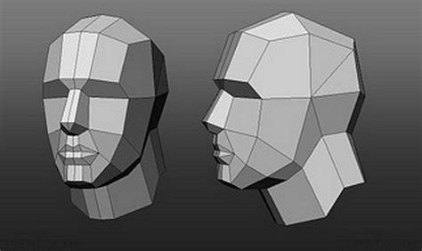 lowpoly head planes support modeling blender artists community in 2022 low poly