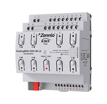 Zennio ZCL8H230V2 HeatingBOX 230V 8X v2 Контроллер отопления KNX цена