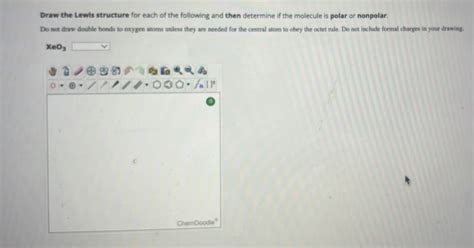 Solved Draw The Lewis Structure For Each Of The Following And Then Determine If The Molecule Is