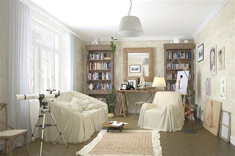 Комната художницы 59 фото