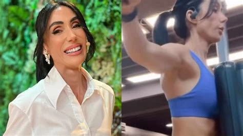 Michelle Barros surpreende ao revelar físico musculoso na academia veja