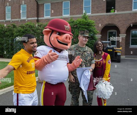 Lance Cpl Logan M Mckeehan Guard Company Poses For A Photo With The