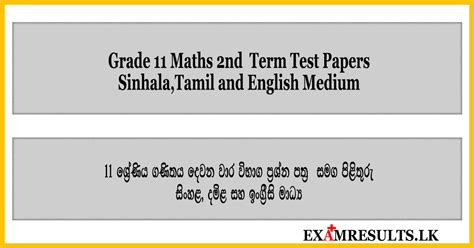 Grade 11 Maths 2nd Term Test Papers With Marking From 2018 To 2025