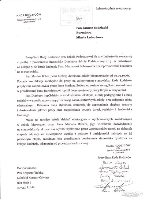 Wniosek o przedłużenie kadencji Zdjęcie 2 z 7