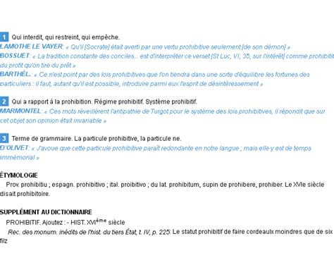 Prohibitif La Définition