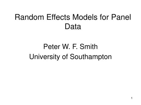 Ppt Random Effects Models For Panel Data Powerpoint Presentation Free Download Id1430191