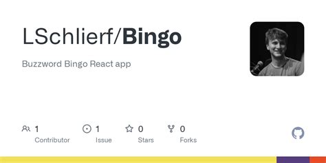 GitHub LSchlierf Bingo Buzzword Bingo React App