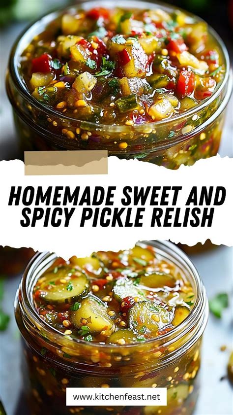 Homemade Sweet And Spicy Pickle Relish Recipe Relish Recipes Spicy