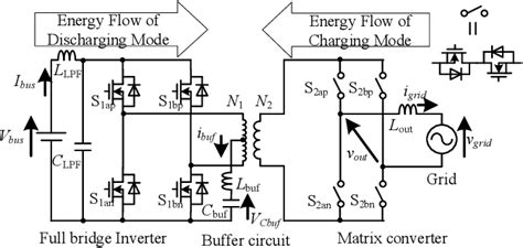 Figure 3 From Battery Energy Storage System With Isolated Single Phase Matrix Converter Using