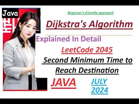 Second Minimum Time To Reach Destination Leetcode 2045 Dijkstra