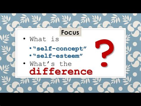 Self Concept Examples