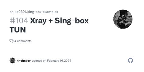 Xray Sing Box TUN Issue 104 Chika0801 Sing Box Examples GitHub