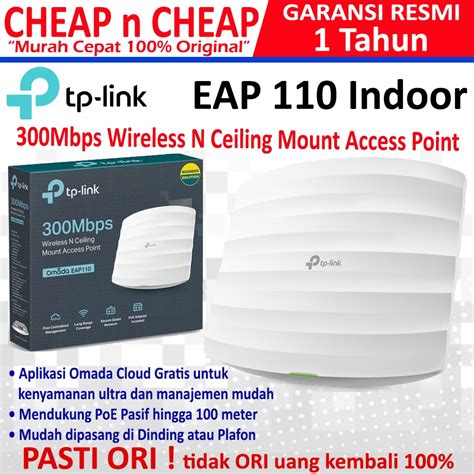 Jual Tp Link Eap110 Access Point Indoor Tplink Eap 110 Poe Router