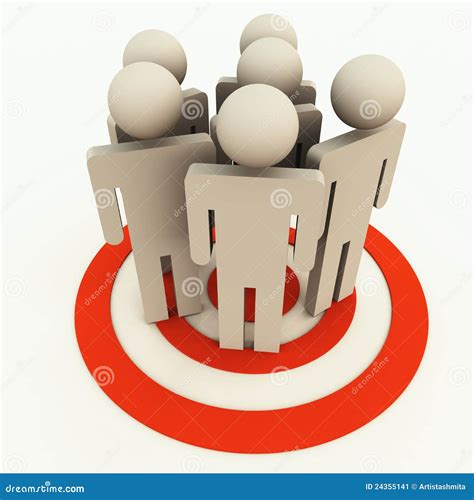 Target Manpower Stock Illustration Illustration Of Crowd 24355141