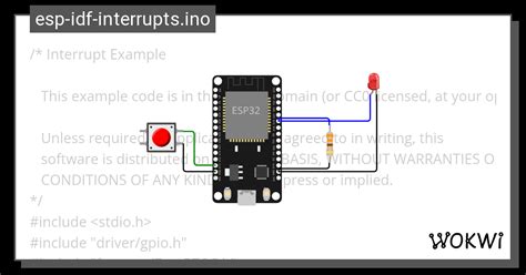 Esp Idf Interrupts Ino VB Wokwi ESP32 STM32 Arduino Simulator