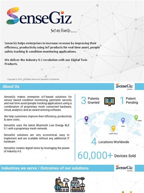1 Pager Solutions Sensegiz Technologies Pdf Cloud Computing