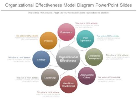 Organizational Effectiveness Model Diagram Powerpoint Slides
