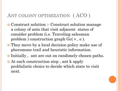 Ppt Parallel Implementation Of Ant Colony Optimization On Traveling Salesman Problem