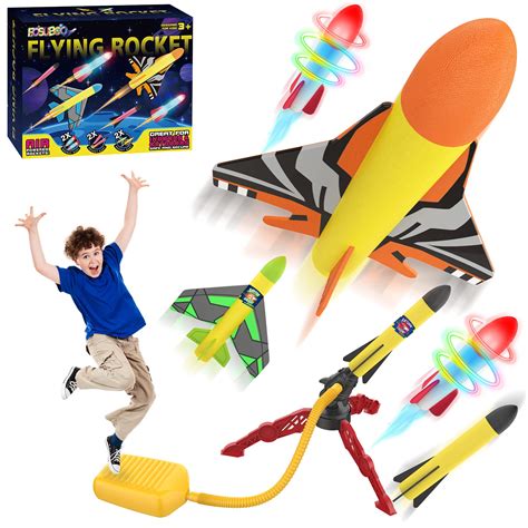 6x Rakete Outdoor Spielzeug Ab 3 4 5 6 7 Jahre Junge Mädchen Geschenk