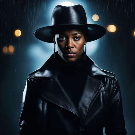 Premium Ai Image Photo Of Strong African Woman With Black Leather