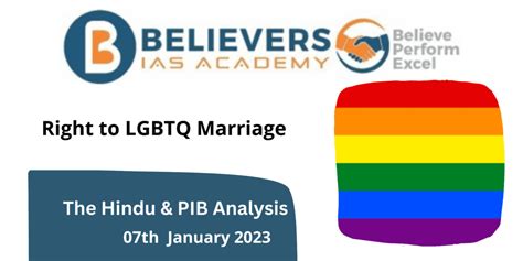 Right To Lgbtq Marriage Believers Ias Academy