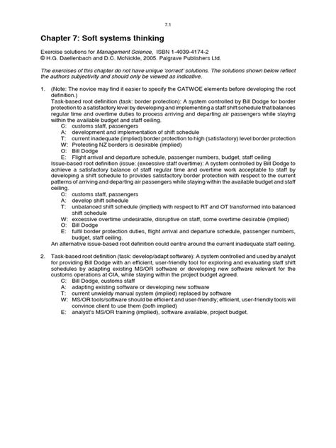 Daellenbach Ch7 Solutions Pdf