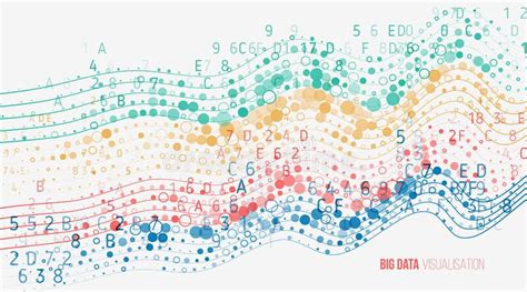 Information Analytics Concept Abstract Stream Information With Ball