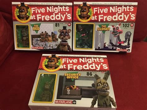 Five Nights At Freddys Construction Sets The Bed The Closet Security