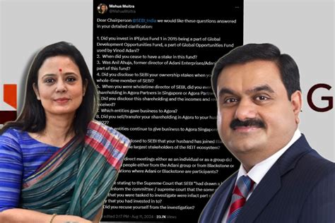 Mahua Moitras Sharp Dig At Modi Over Adani Scandal Sparks Political