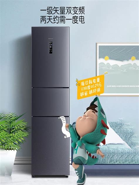 HISENSE BCD 252WYK1DPUJ一级能效变频三门家用无霜风冷电冰箱252 虎窝淘