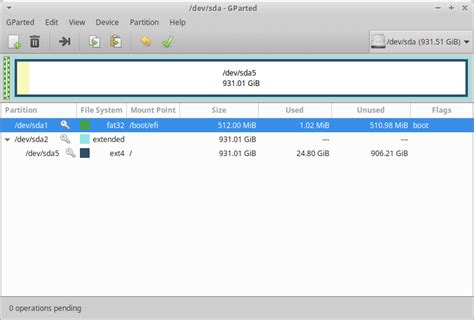 please explain my partition table to me what do sda1 ans sda5 contain