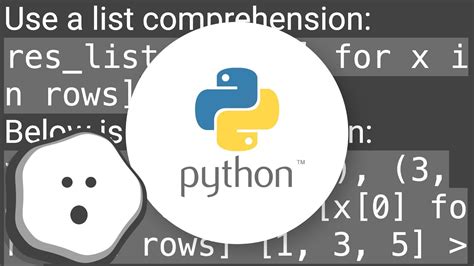 Get The First Element Of Each Tuple In A List In Python Youtube